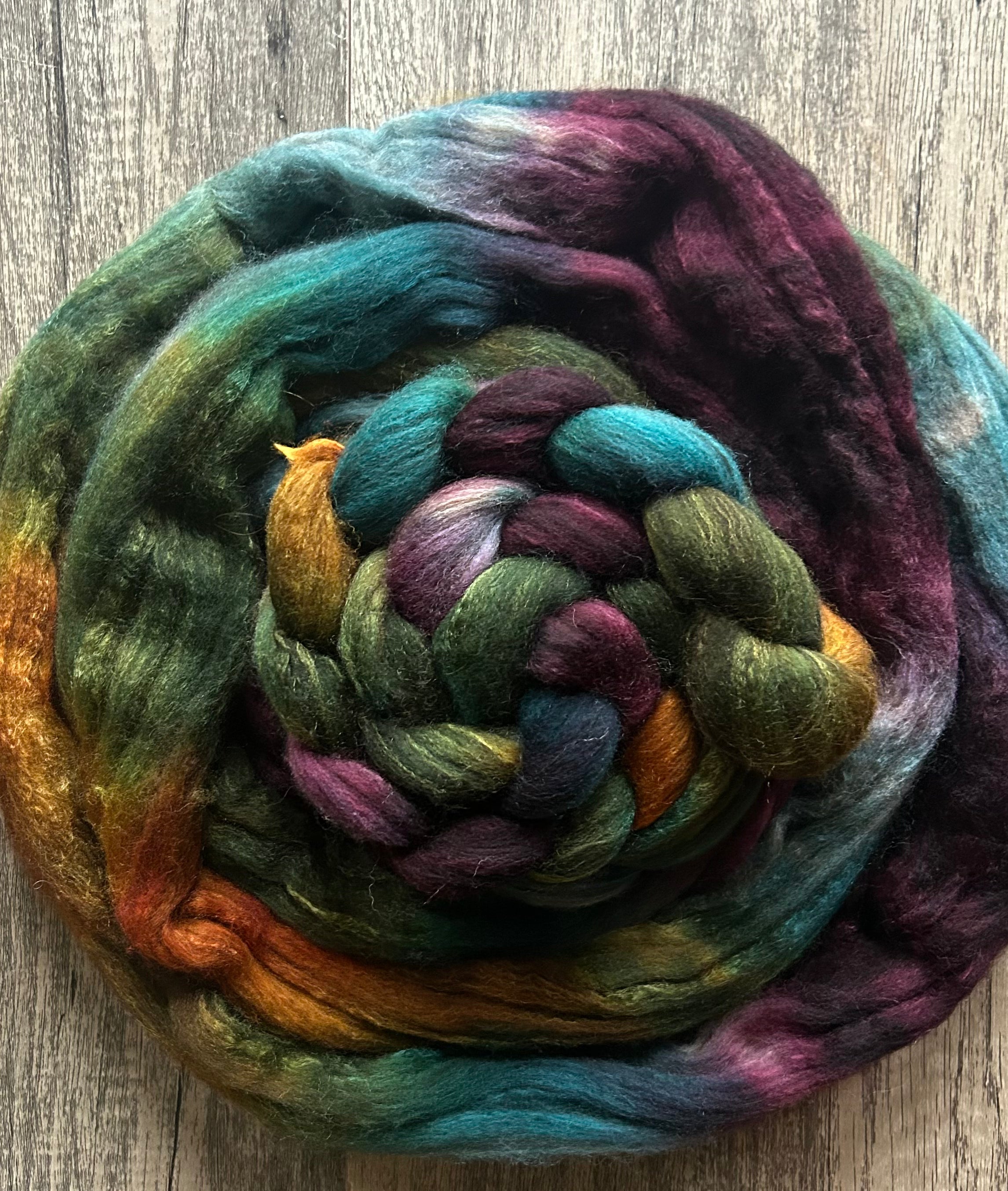 Polwarth/Llama/Silk – Bramble Ridge Hand Dyed