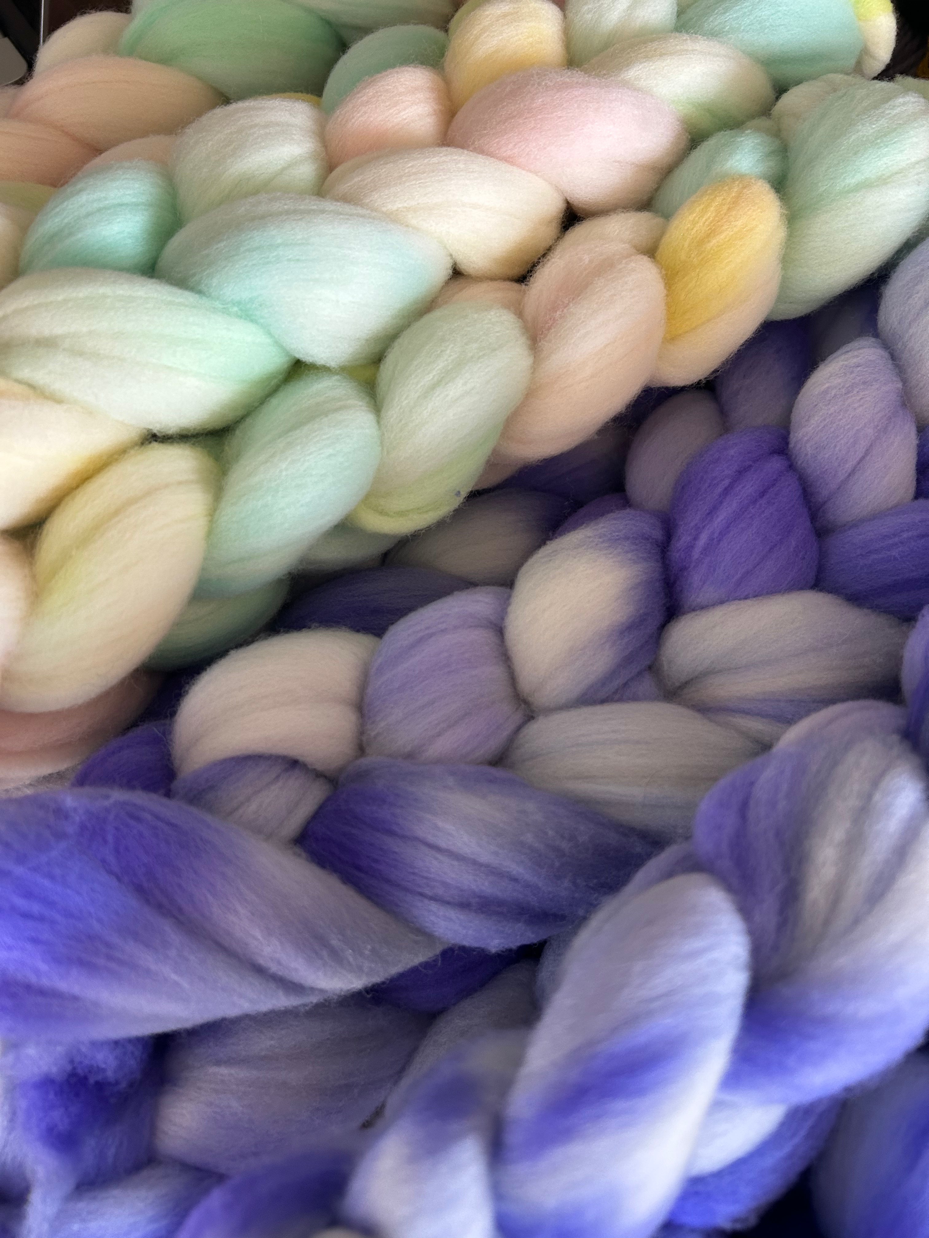 Over Easy - Non SW Rambouillet Fibre – Bramble Ridge Hand Dyed